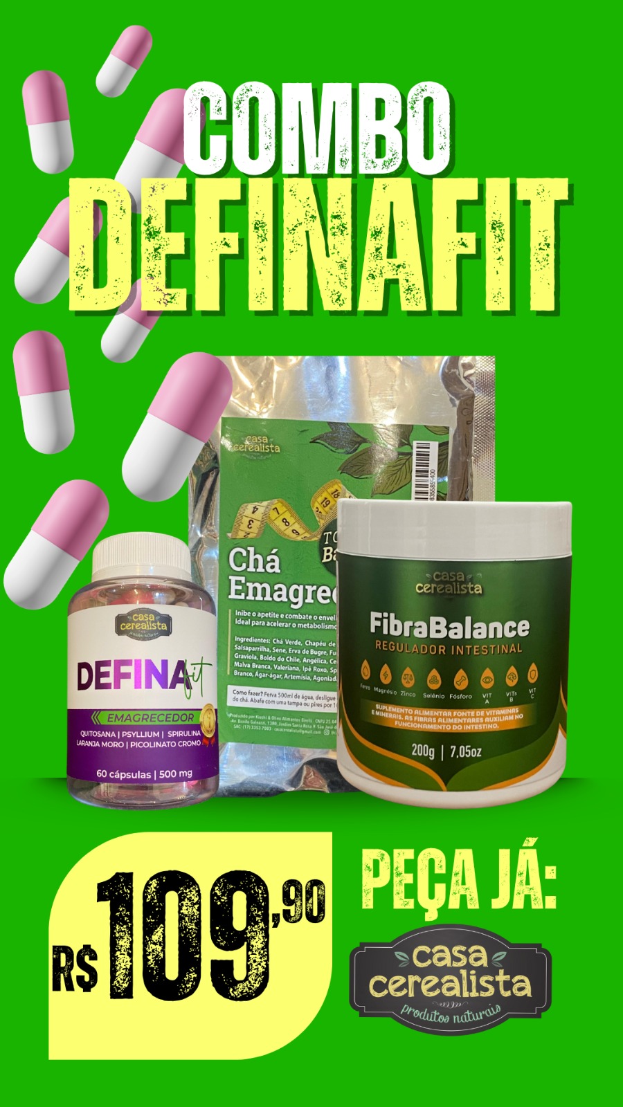 COMBO DESAFIO DEFINA FIT - Casa Cerealista